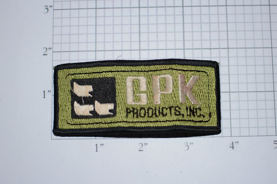 GPK Products INC Sew-on Vintage Embroidered Clothing Patch slightly ...