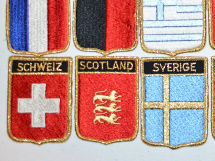 World Travel Patches Vintage Embroidered Patch Gold Threading - Etsy