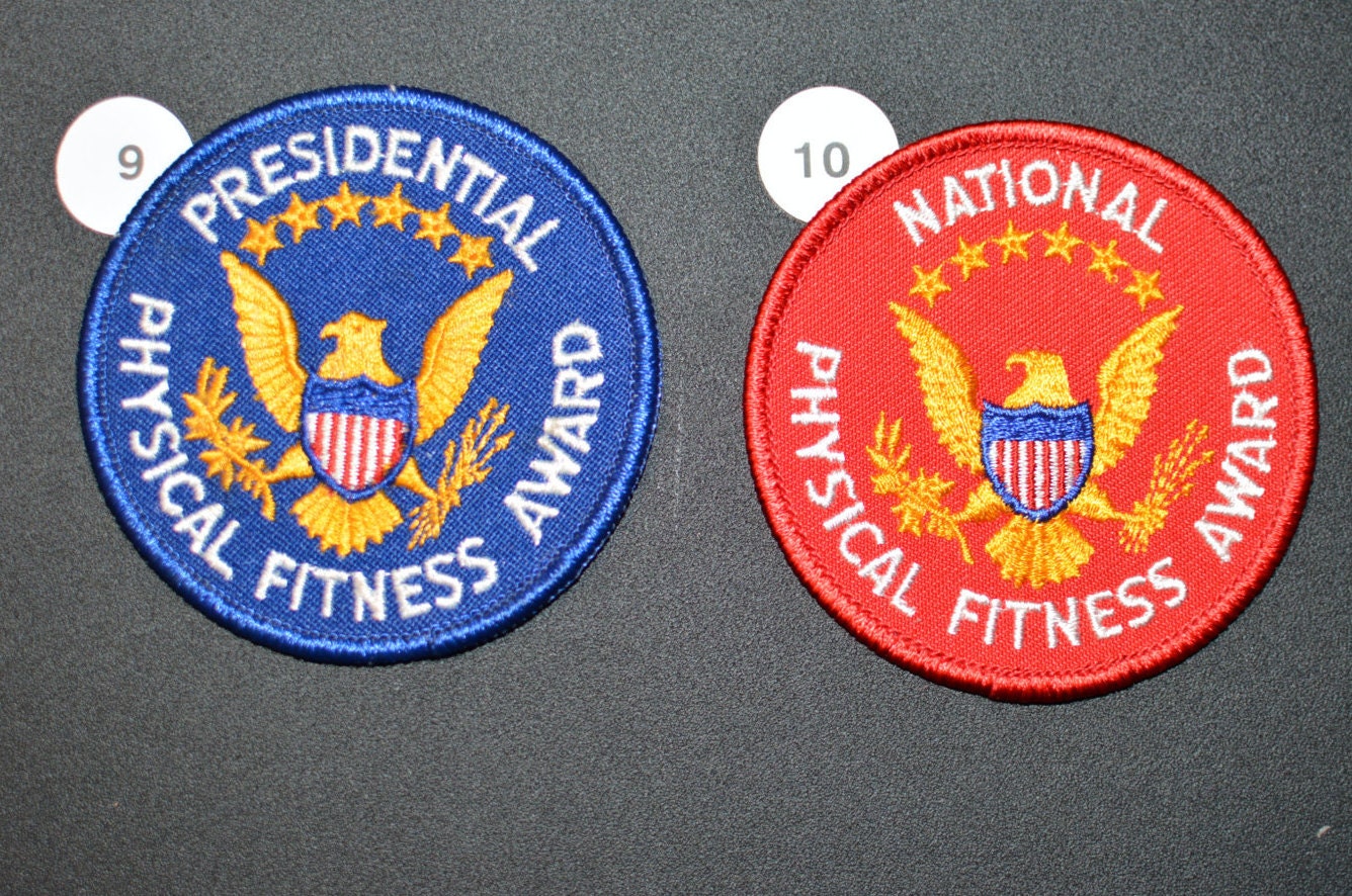 Presidential Physical Fitness Award Vintage Embroidered - Etsy