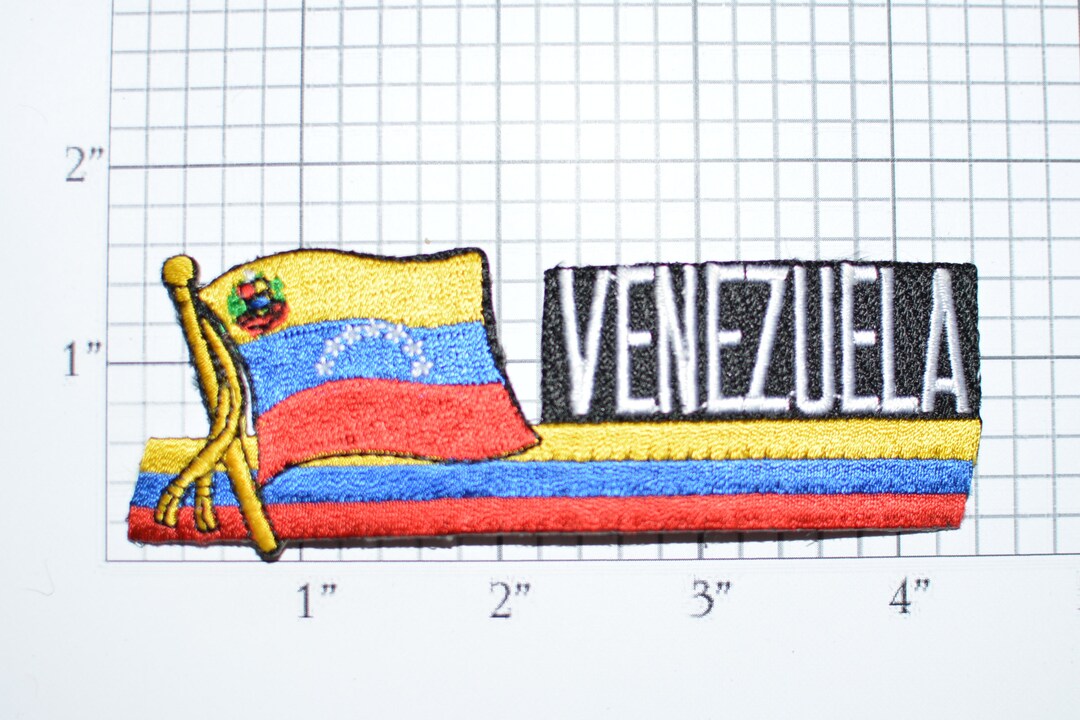 Venezuela Flag Iron-on Vintage Embroidered Travel Patch Emblem Badge ...