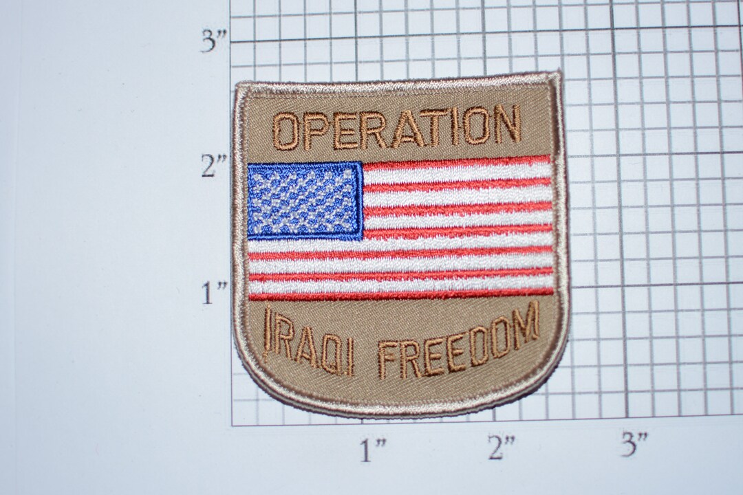 Operation Iraqi Freedom Iron-on Embroidered Clothing Patch Military ...