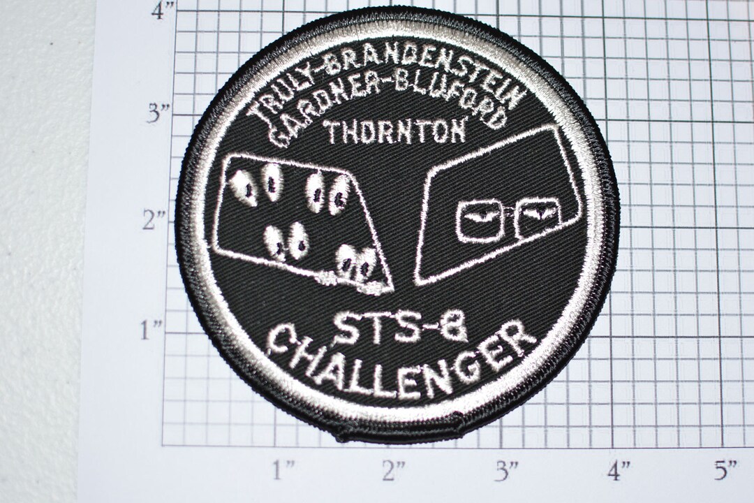 Mint 4" STS-8 Space Shuttle Challenger Alternate Mission Patch NASA ...