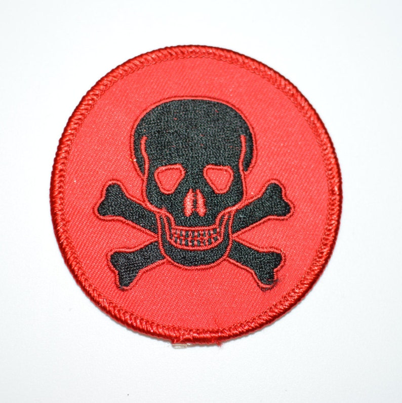 Skull & Crossbones Patch Biker Patch Iron-on Patch Embroider Patch ...