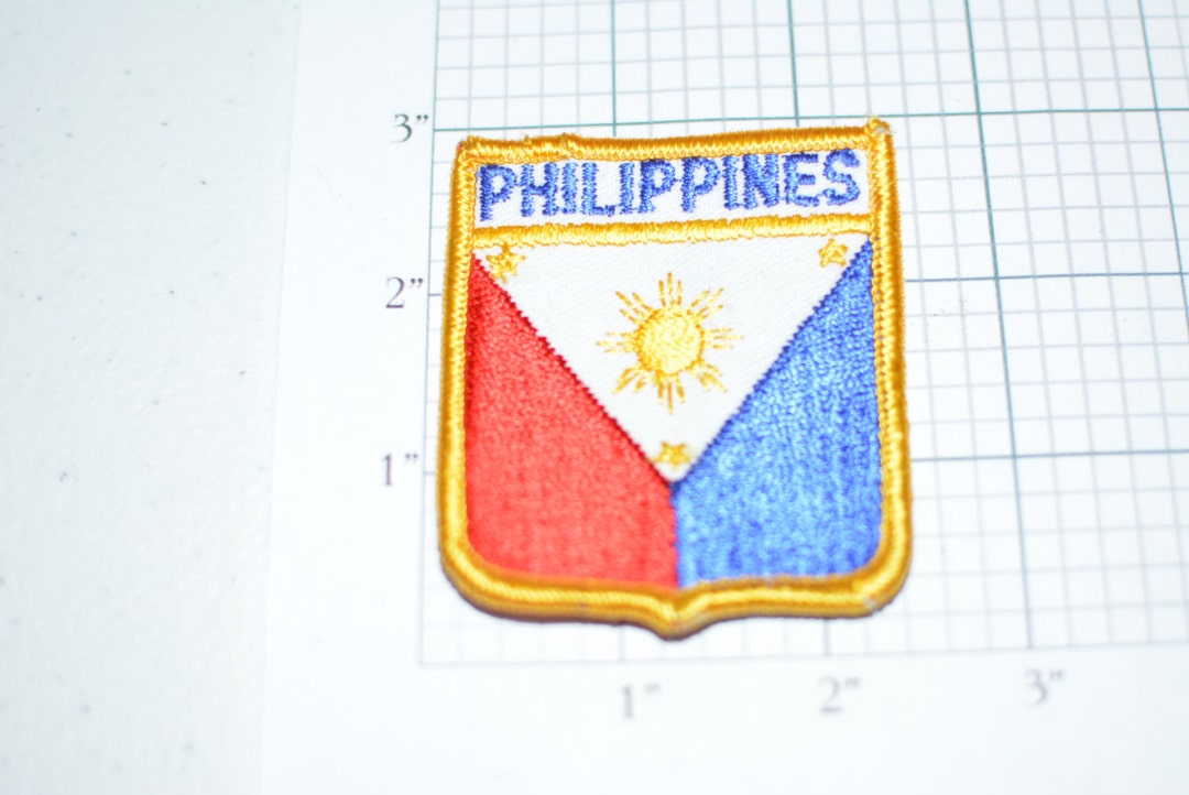 Philippines Iron-on Vintage Travel Patch Souvenir Manila Jacket Patch ...