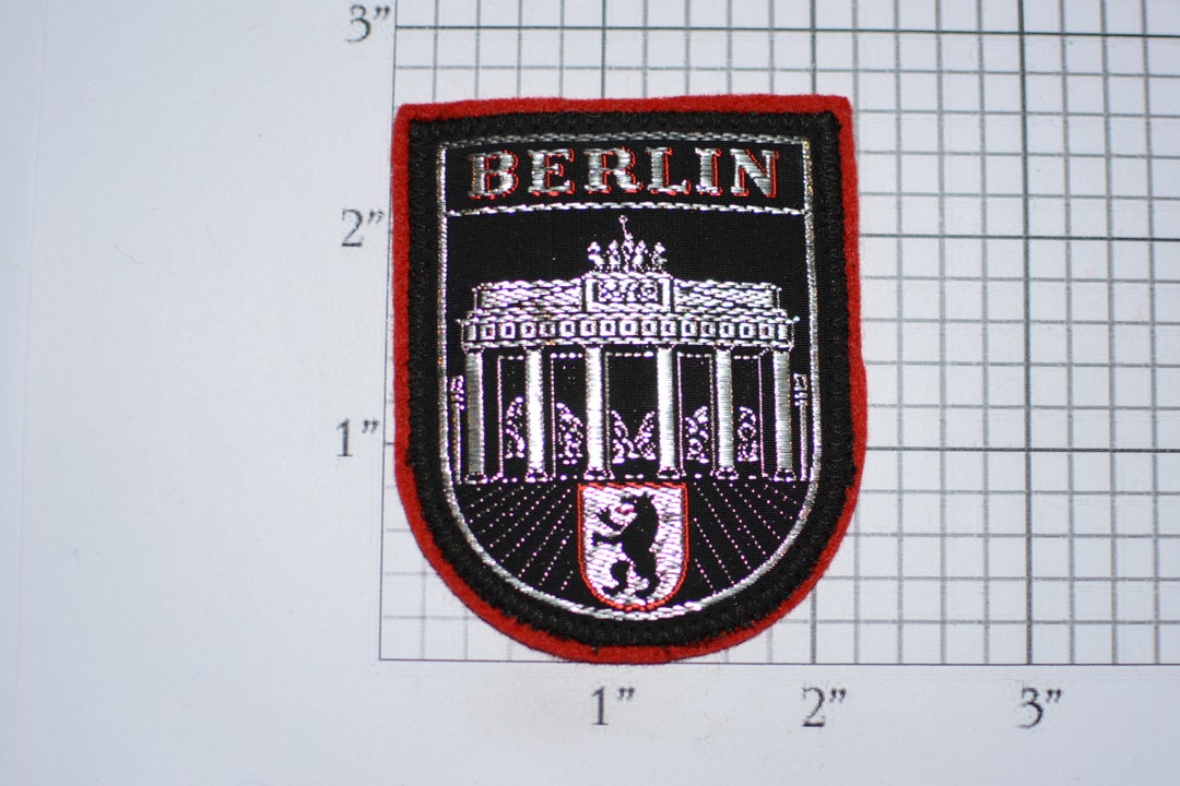 Berlin (brandenburg Gate) Germany Metallic Silver Threading Emblem ...