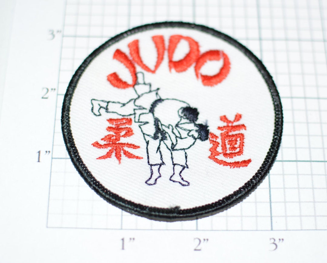 JUDO Martial Arts Vintage Embroidered Sew-on Clothing Patch Japanese ...