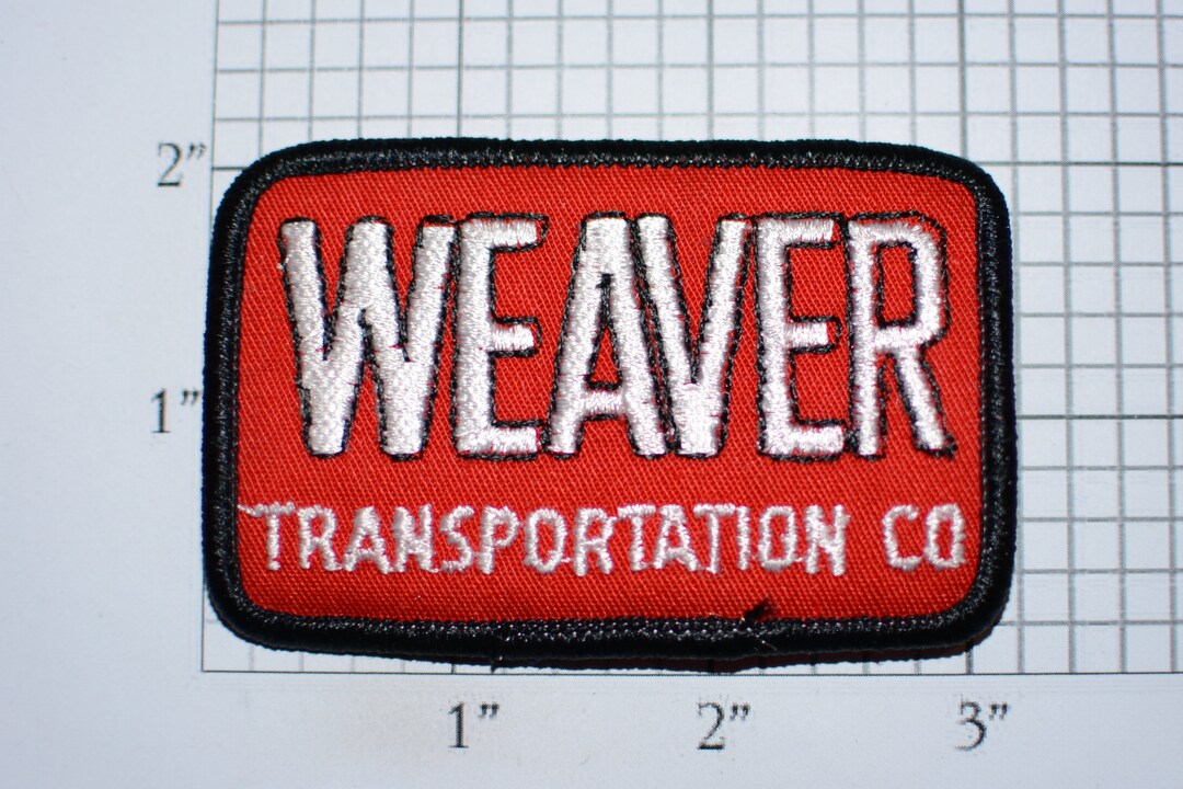 Weaver Transportation Co Vintage Iron-on Embroidered Clothing - Etsy