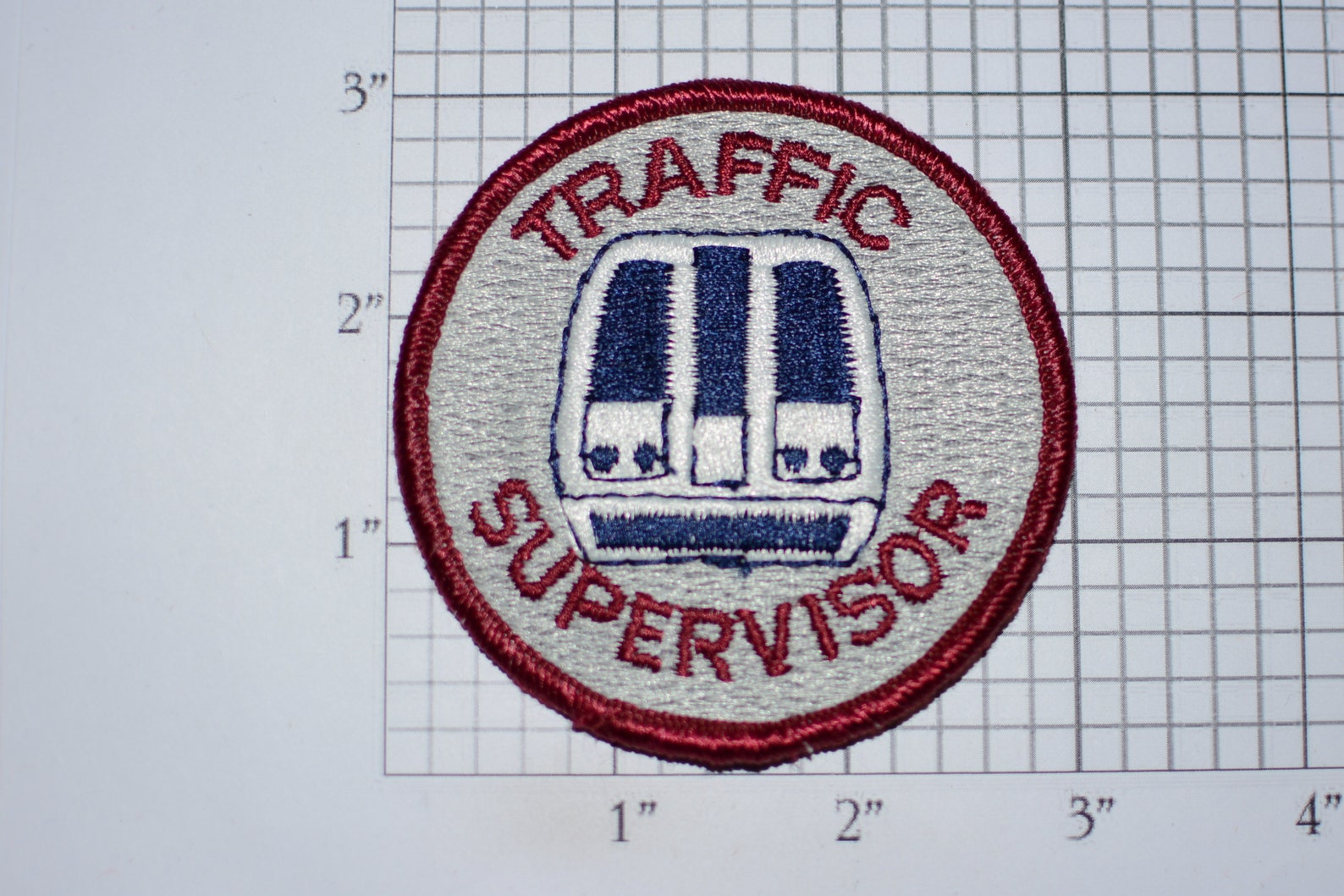 Traffic Supervisor Iron-on Vintage Embroidered Clothing Patch for ...