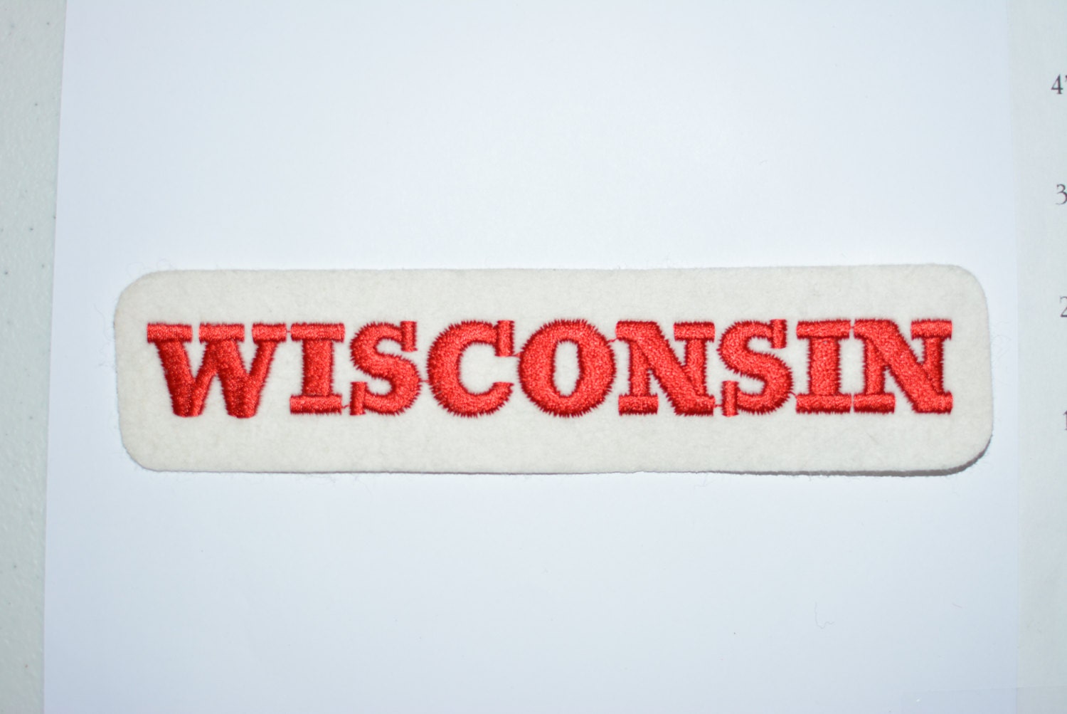 Wisconsin Red Iron-On Vintage Sleeve Patch Travel Patch Souvenir Green ...