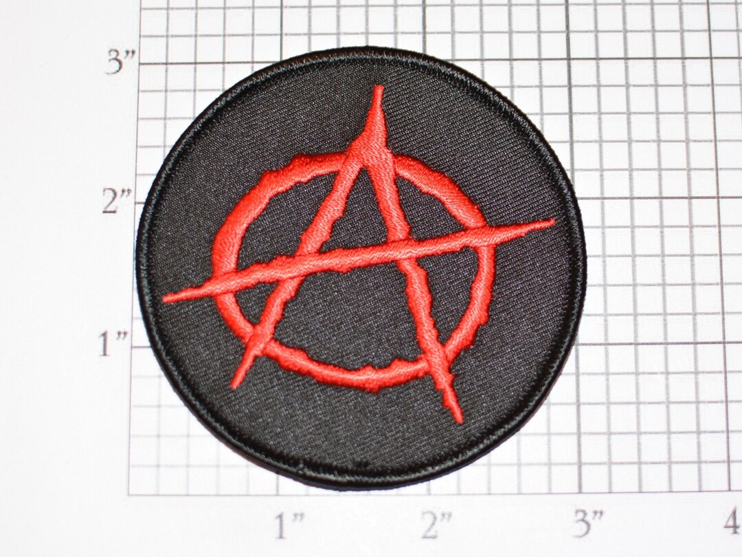 ANARCHY Symbol Iron-on Clothing Patch Chaos Mayhem Revolution ...