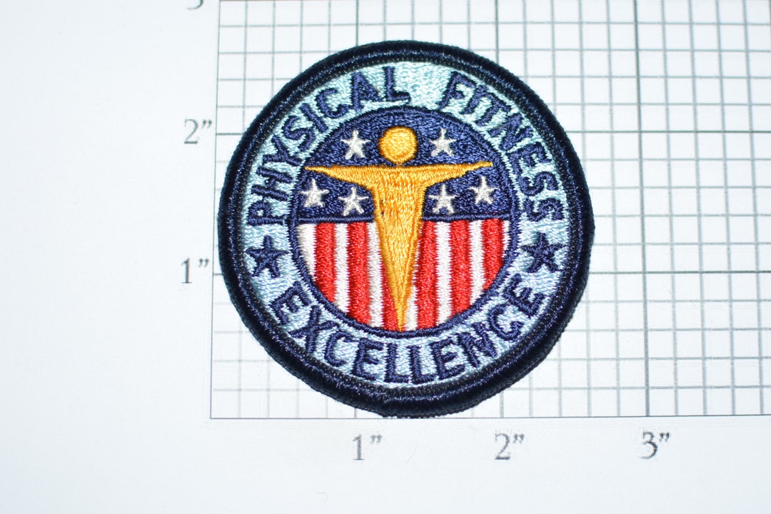Physical Fitness Excellence Sew-on Vintage Embroidered Clothing Patch ...
