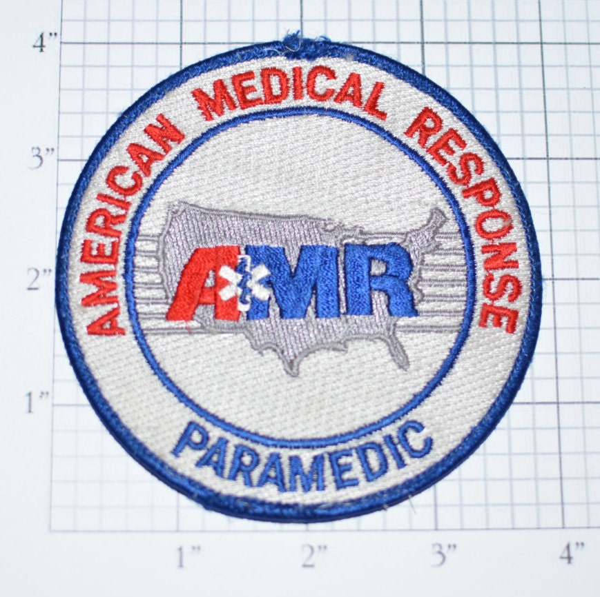 American Medical Response AMR Paramedic Uniform Sew-On Vintage Patch ...