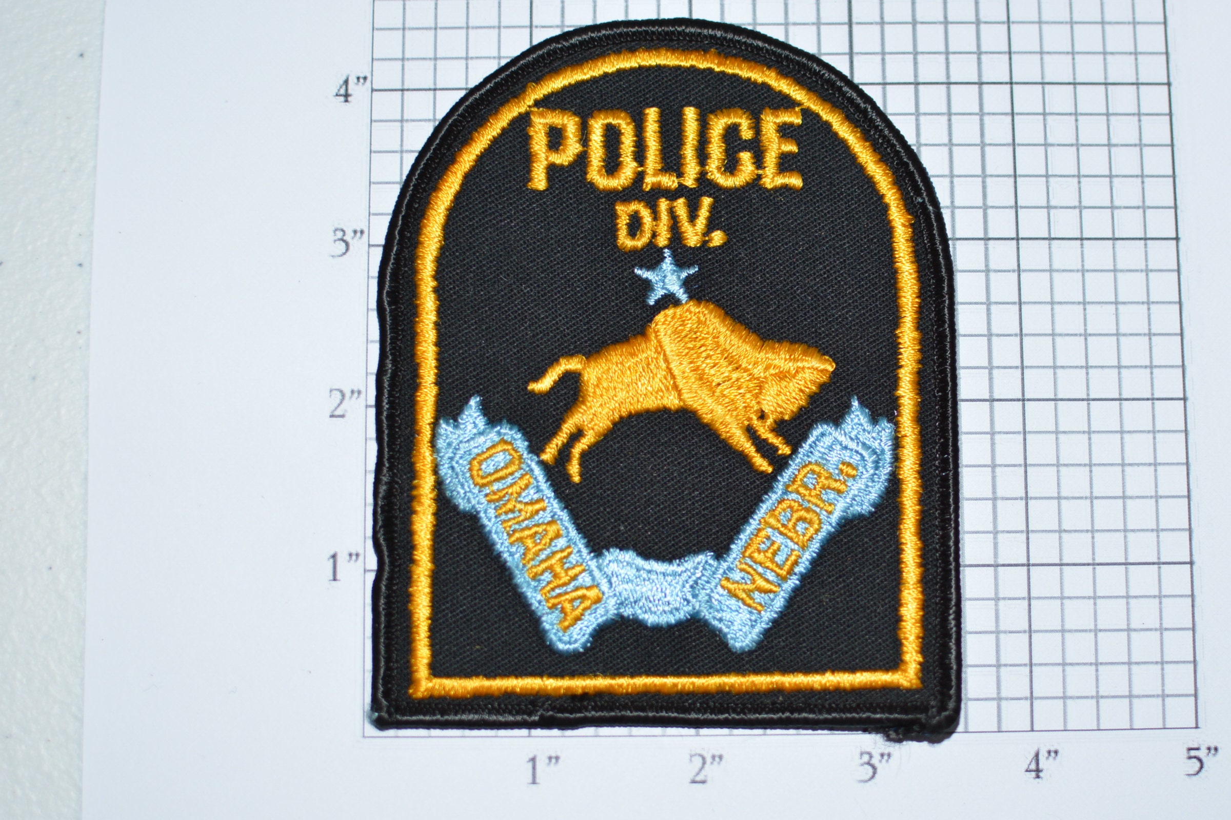 Omaha Nebraska Police Dept Iron-on Embroidered Patch, Shoulder Patch ...