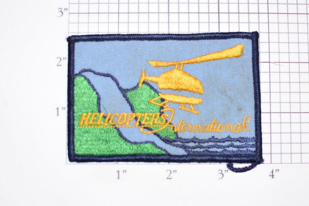 Helicopters International RARE Sew-on Vintage Embroidered Clothing ...