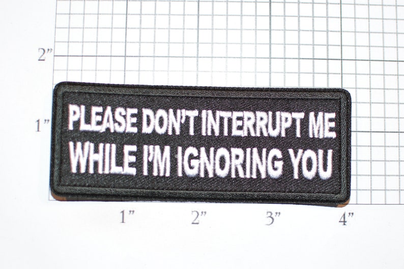 Please Don't Interrupt Me While I'm Ignoring You | Etsy