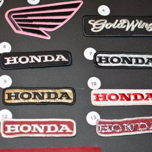 Honda Vintage Embroidered Clothing Patch Applique for Motorcycle Biker ...