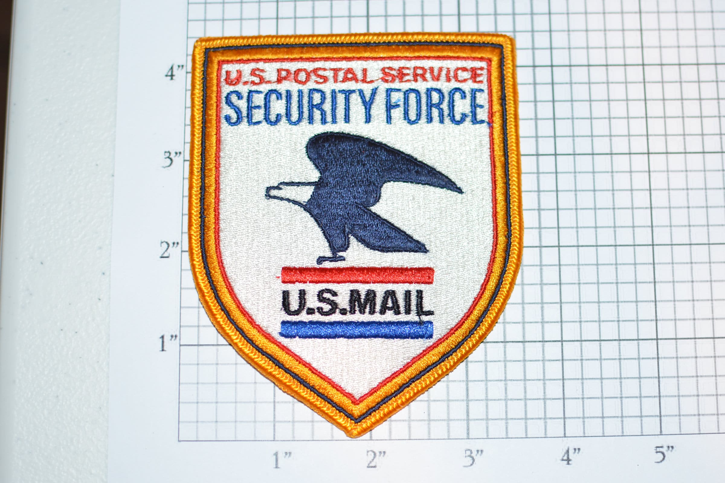 US Postal Service Security Force U.S.Mail Obsolete Vintage Iron-on ...