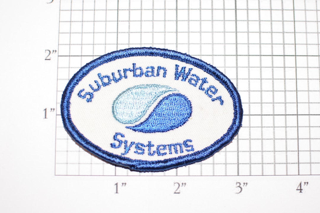 Suburban Water Systems Co Sew-on Vintage Embroidered Clothing Patch for ...