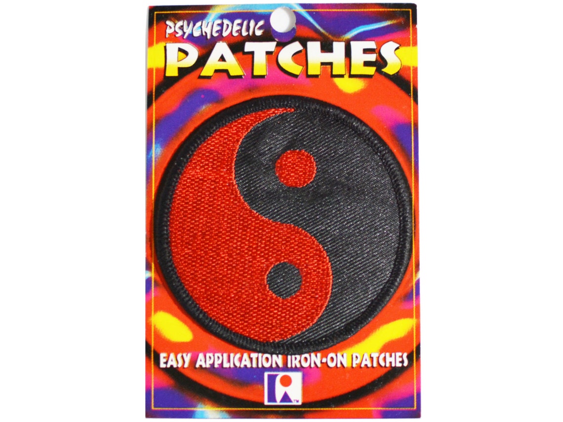 Yin and Yang Patch Iron-on Vintage Embroidered Clothing Patch Applique ...