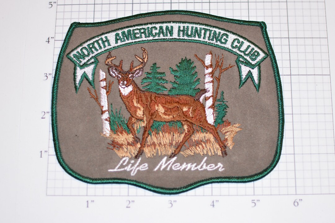 North American Hunting Club Life Member Vintage Iron-on Embroidered ...