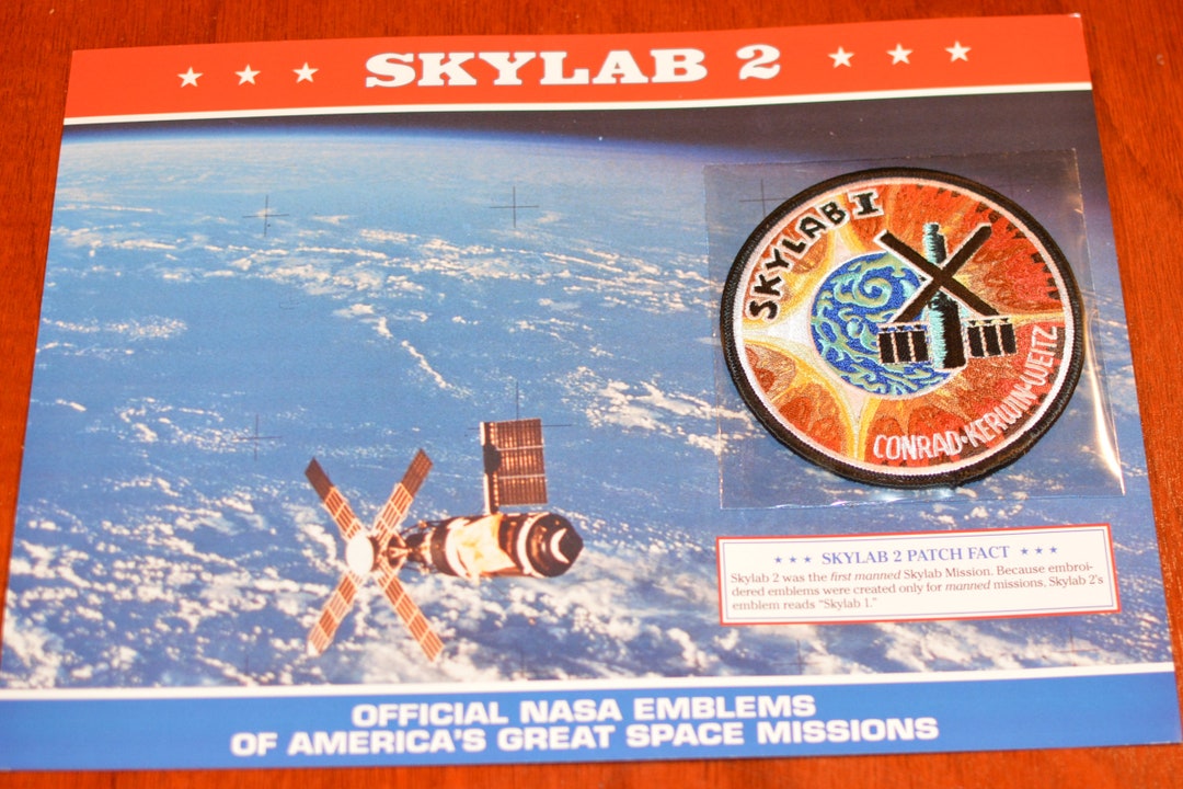 Skylab 2 Conrad Kerwin Weitz DISCONTINUED Mint NASA Space Mission Patch W/ Statistics and Fact ...