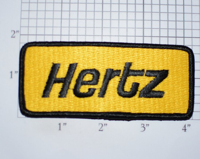 Hertz RARE Iron-on Vintage Embroidered Clothing Patch for Employee ...
