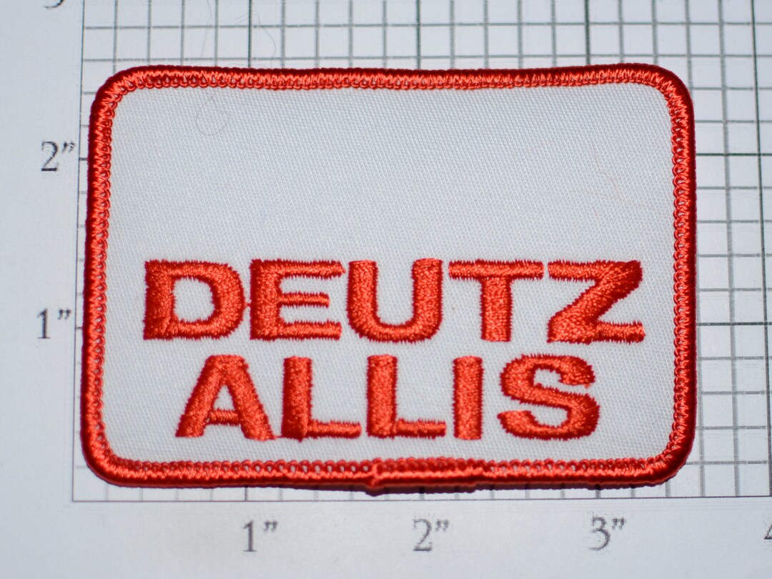 Deutz Allis Vintage Embroidered Iron-on Clothing Patch for Employee ...