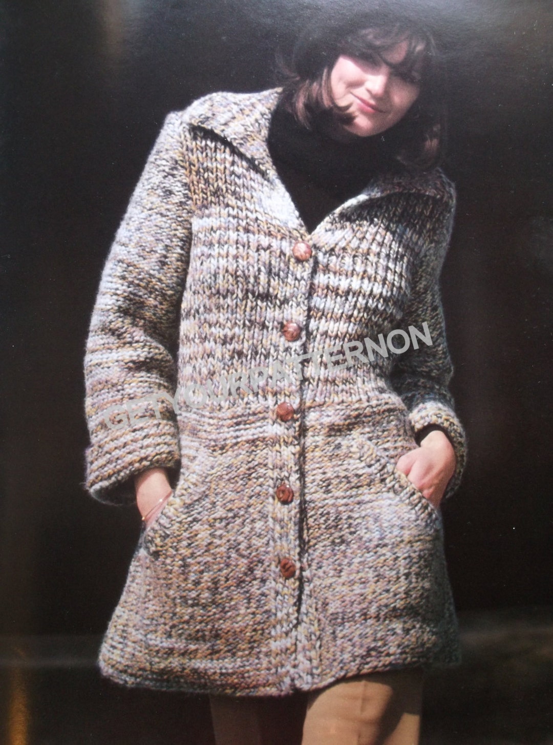 INSTANT DOWNLOAD PDF, Digital File Knitted Pattern -ladies Knitting ...