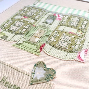 Framed Personalised Stitched House Picture - New Home Gift/housewarming ...