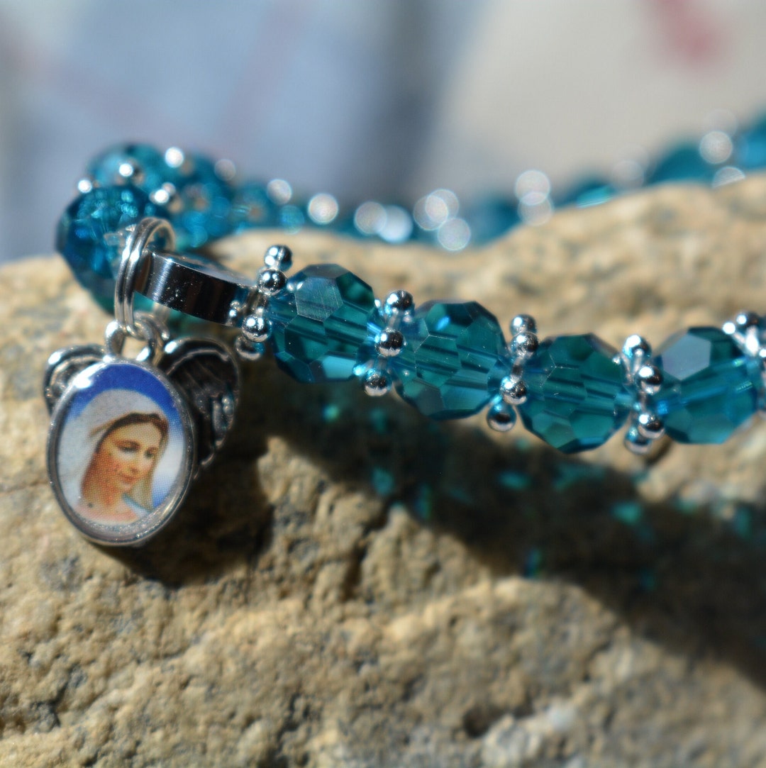 Hopeangelbracelets Blessed Virgin Mary Bracelet, Religious Bracelet ...