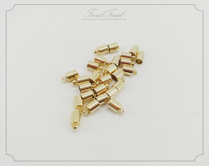 10 Pcs 18mm Fan Cap Gold Plated Cap, Private Cap, Tassel Charm Findings ...