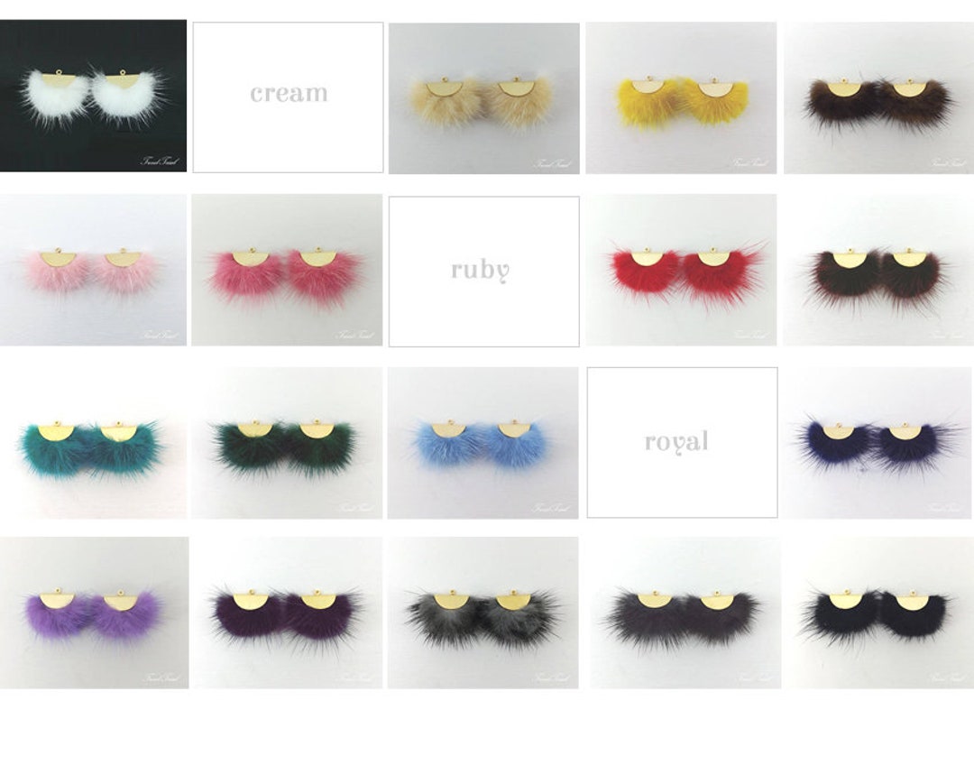 10% Wholesale 40 Pcs (20pairs) - Fur Fan - Etsy