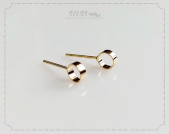 Brass With Gold Plated 14K Clip-on Round Disc Clip W/hole - Etsy