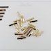10 Pcs 20mm Brushed Triangle CAP With Lace Edge, Gold Plating Findings ...