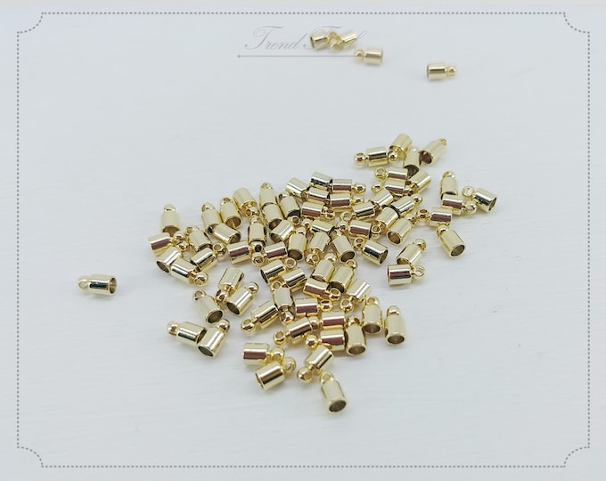 10 Pcs 18mm Fan Cap Gold Plated Cap, Private Cap, Tassel Charm Findings ...