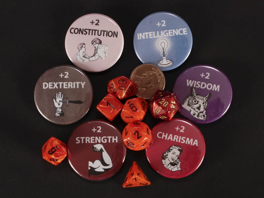 Dnd Stat Pins - Etsy