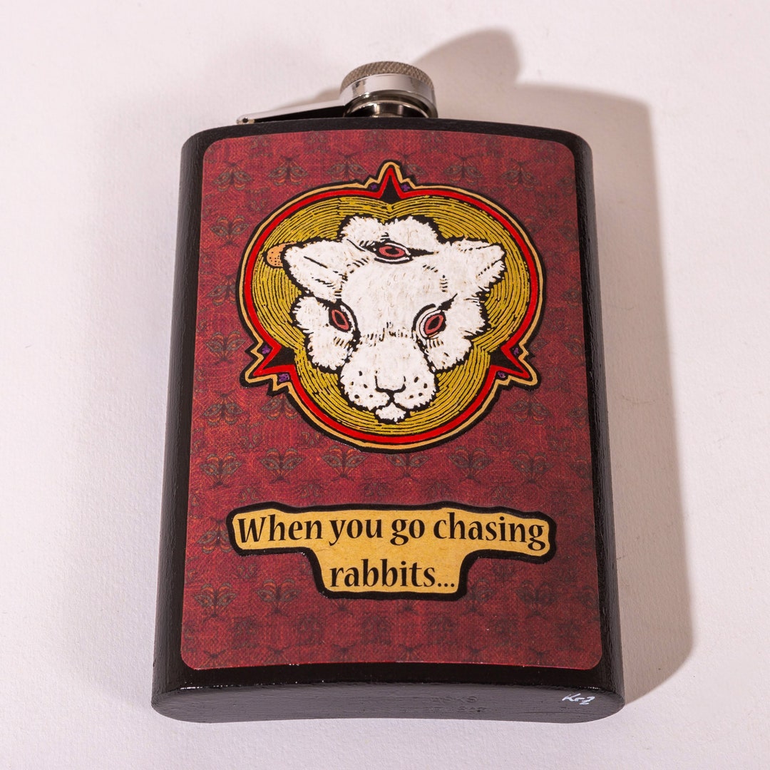 White Rabbit Flask - Etsy