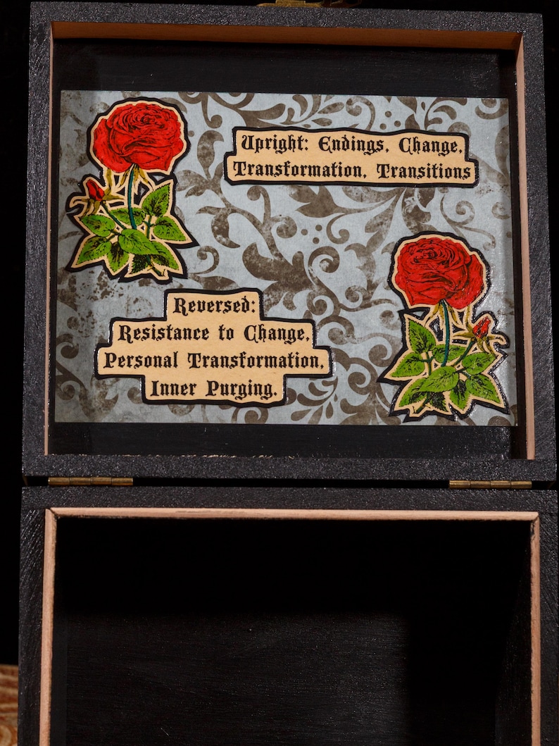 Decorative Box, Death Tarot Card Box, Tarot, Storage, Handmade - Etsy