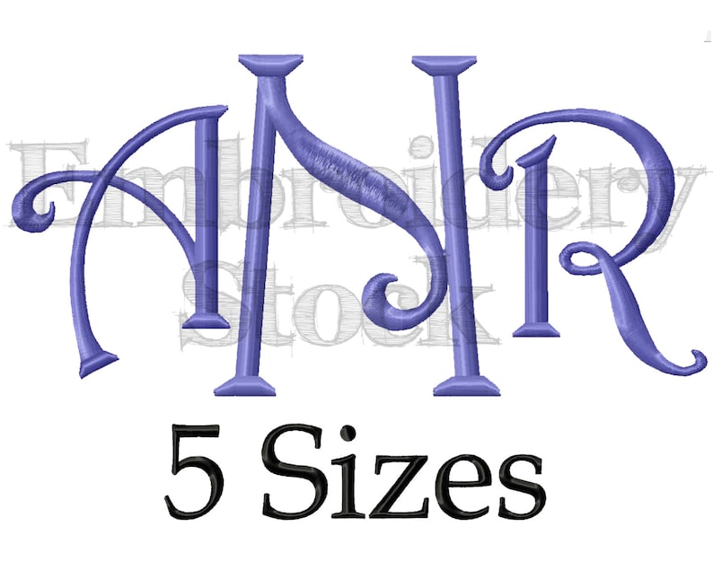 Harrington Embroidery Font for Embroidery Monogram Font Machine ...