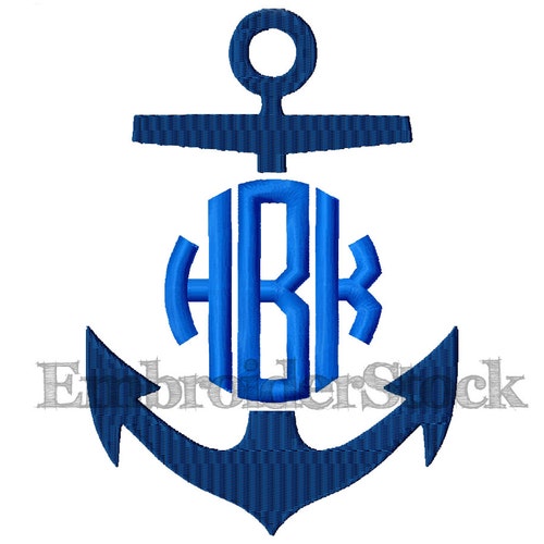 7 Sizes Machine Embroidery Split Anchor Split Design Split - Etsy