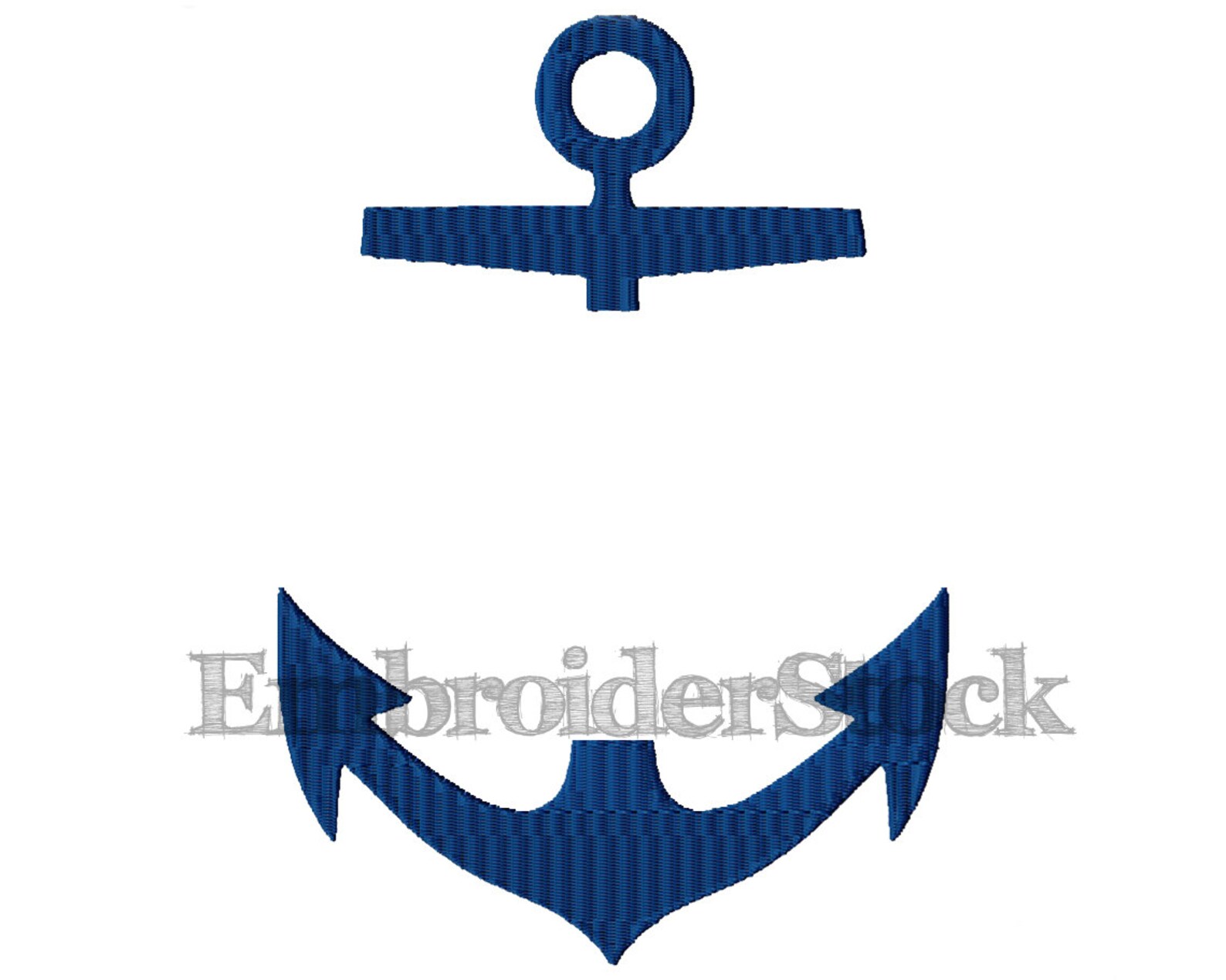 7 Sizes Machine Embroidery Split Anchor Split Design Split Font Anchor ...