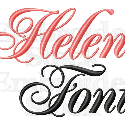 Cursive Embroidery Font Design Embroidery Monogram Font Design - Etsy