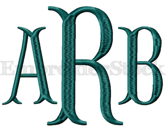 Fishtail Monogram Font Monogram Machine Embroidery Font Design Machine ...