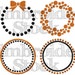 Dotted Monogram Design Frames Set for Machine Embroidery Use - Each ...