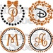 Dotted Monogram Design Frames Set for Machine Embroidery Use - Each ...
