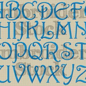 Harrington Embroidery Font for Embroidery Monogram Font Machine ...