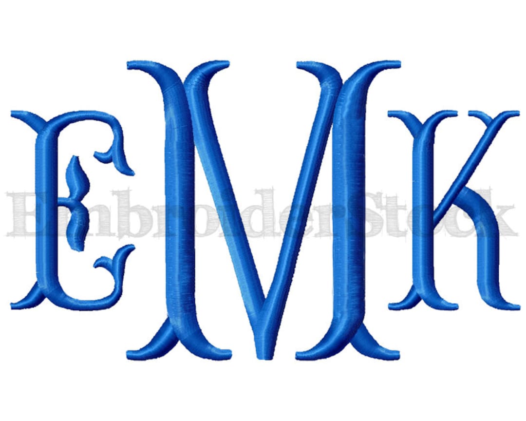 Fishtail Satin Stitch Font Embroidery Design Fonts for Embroidery ...