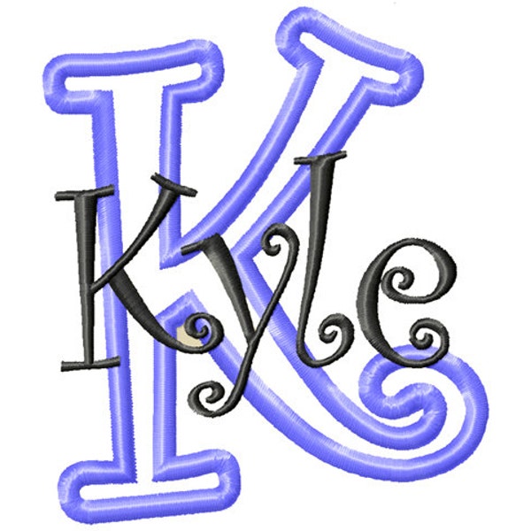 Curlz Monogram Font - Etsy