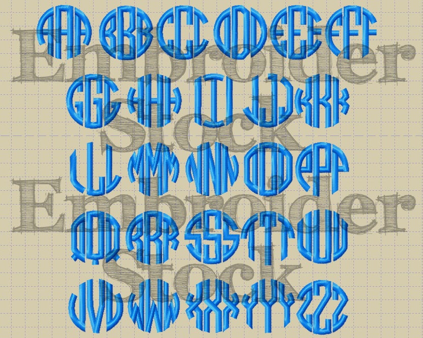 Brother Block Font Machine Embroidery Font Design Includes PES - Etsy