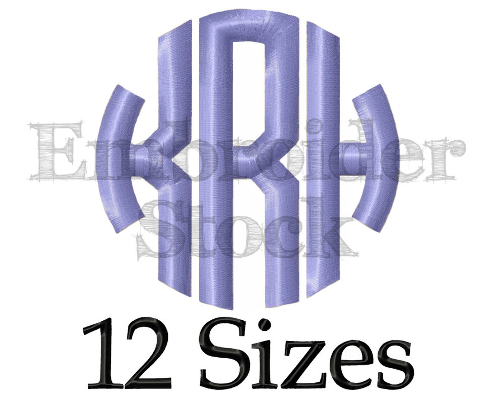Circle Monogram Font Monogram Machine Embroidery Font Monogram Design ...